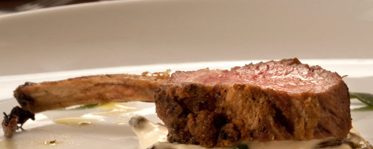 Slow Roasted Rack Of Lamb, Foraged Mushroom Fricassee & Chestnut-Sage ...